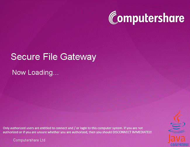 Welcome to Computershare File Gateway